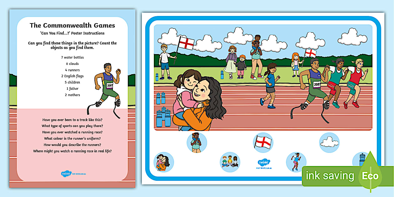 The Commonwealth Games Can You Find...? Poster - Twinkl