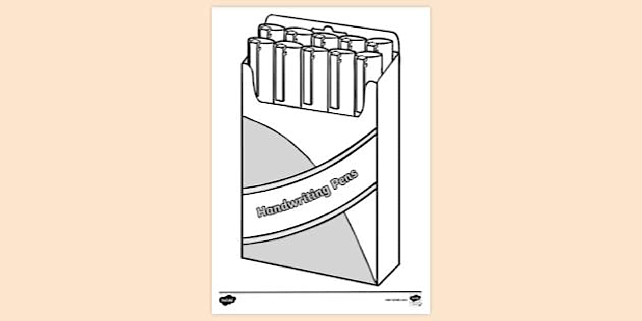 Box of 10 Pens Colouring | Colouring Sheets (teacher made)