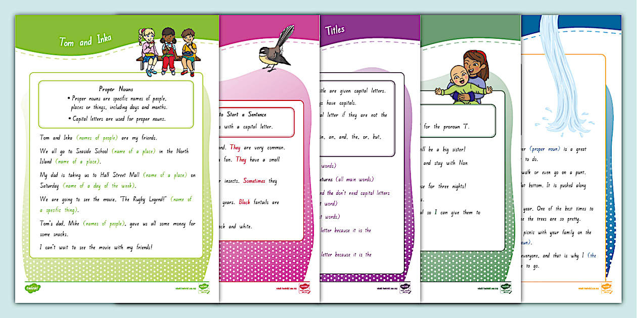 Written Language Features: Use Capital Letters Resource Pack
