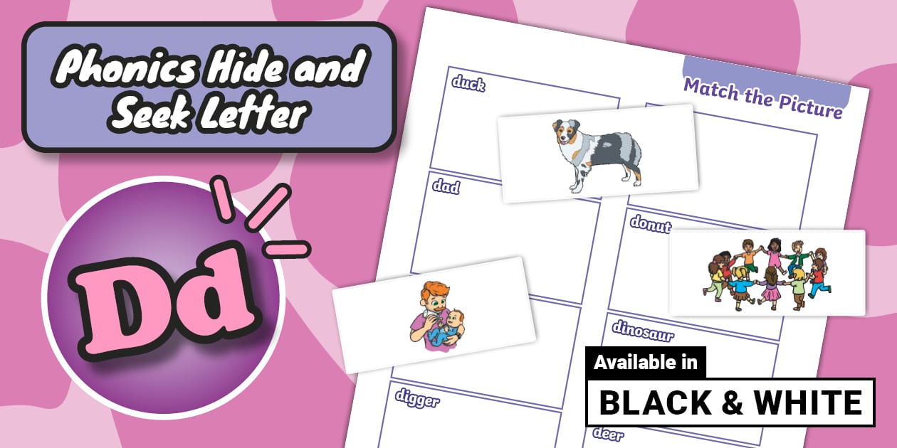 Phonics Hide and Seek - Letter Dd