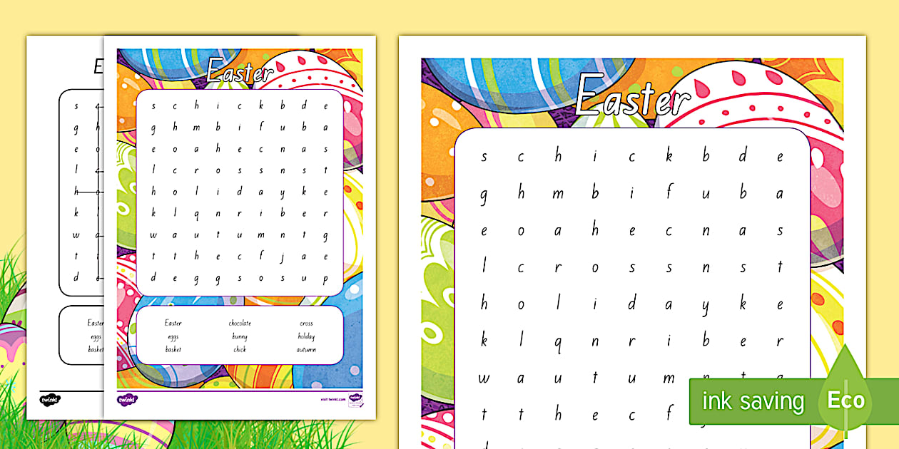 Easter Word Search | New Zealand Teaching Resource - Twinkl