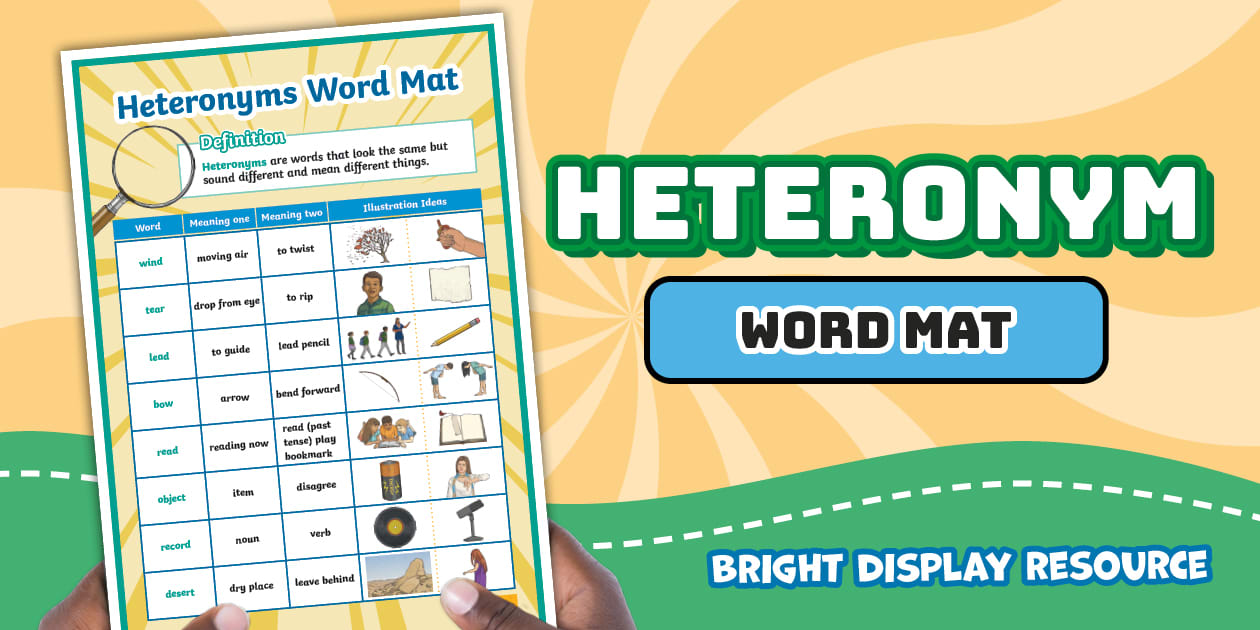 Heteronym Word Mat