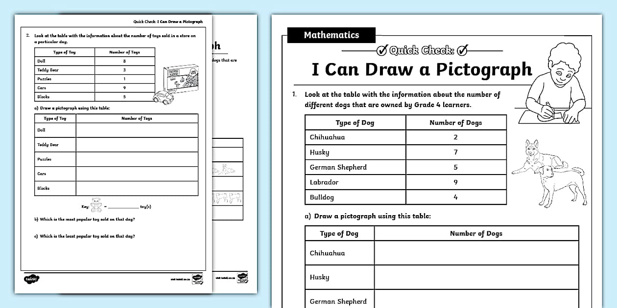 Quick Check: I Can Draw a Pictograph (teacher made) - Twinkl
