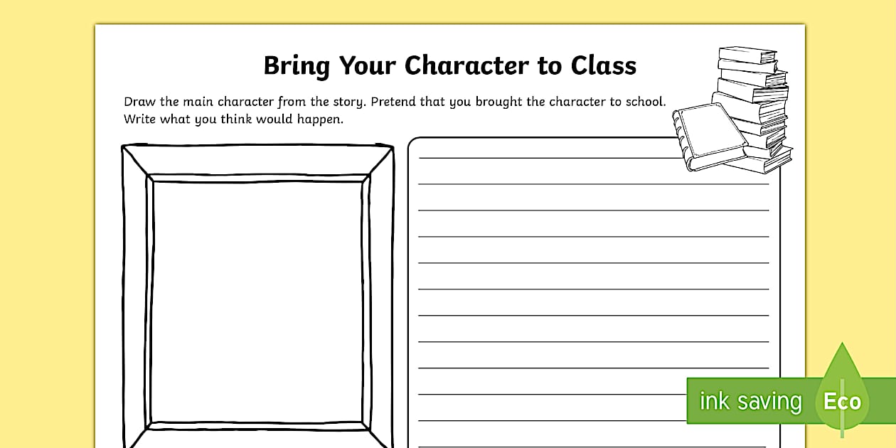 Bring Your Character To Class Comprehension Worksheet
