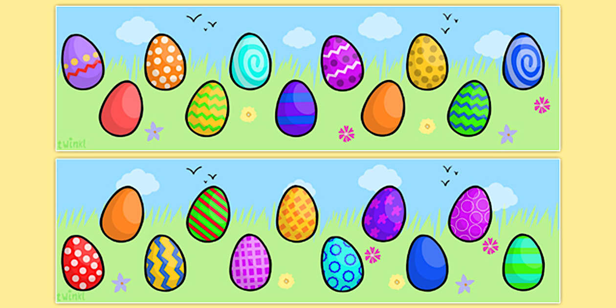 Editable Easter Egg Strips 0-40 (teacher made) - Twinkl