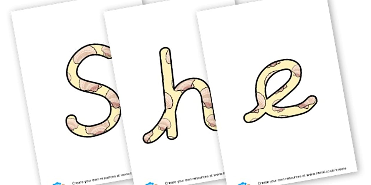 She Sells Sea Shells - Display Lettering (Teacher-Made)