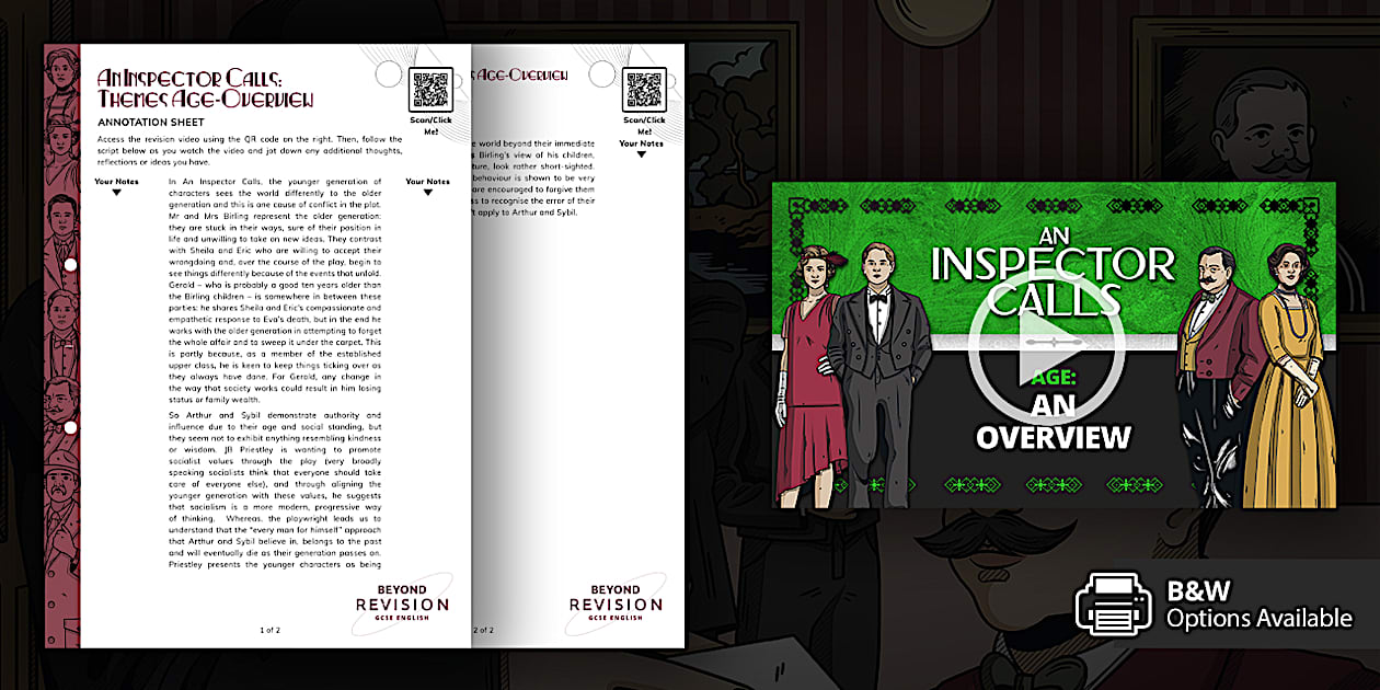 Age in An Inspector Calls | Key Themes Resources | Beyond