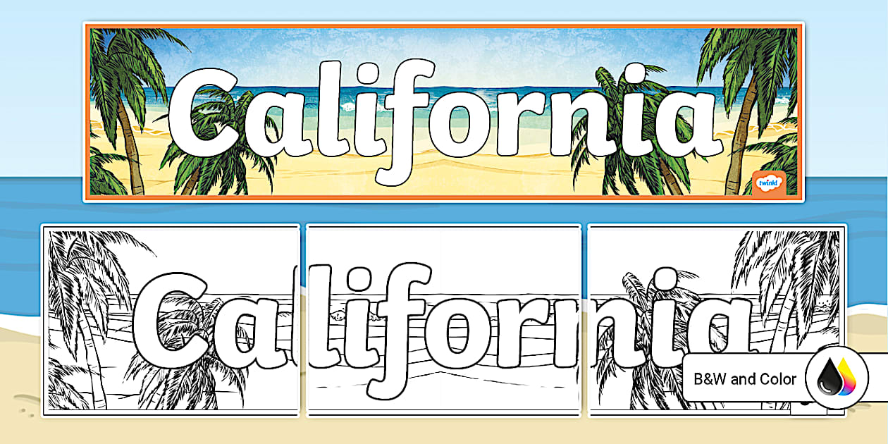 California Banner (teacher made) - Twinkl
