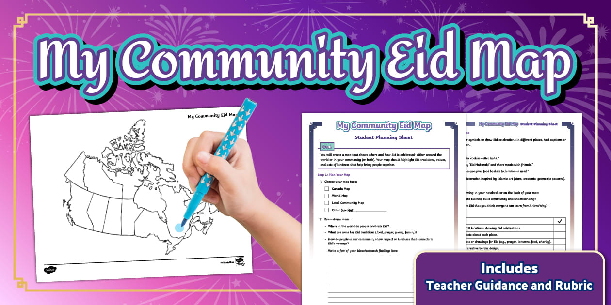My Community Eid Map Intermediate Activity
