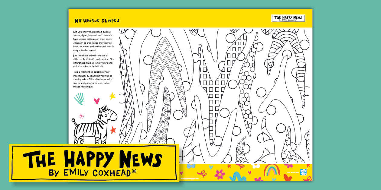 The Happy Newspaper Issue 38: My Unique Stripes - Twinkl