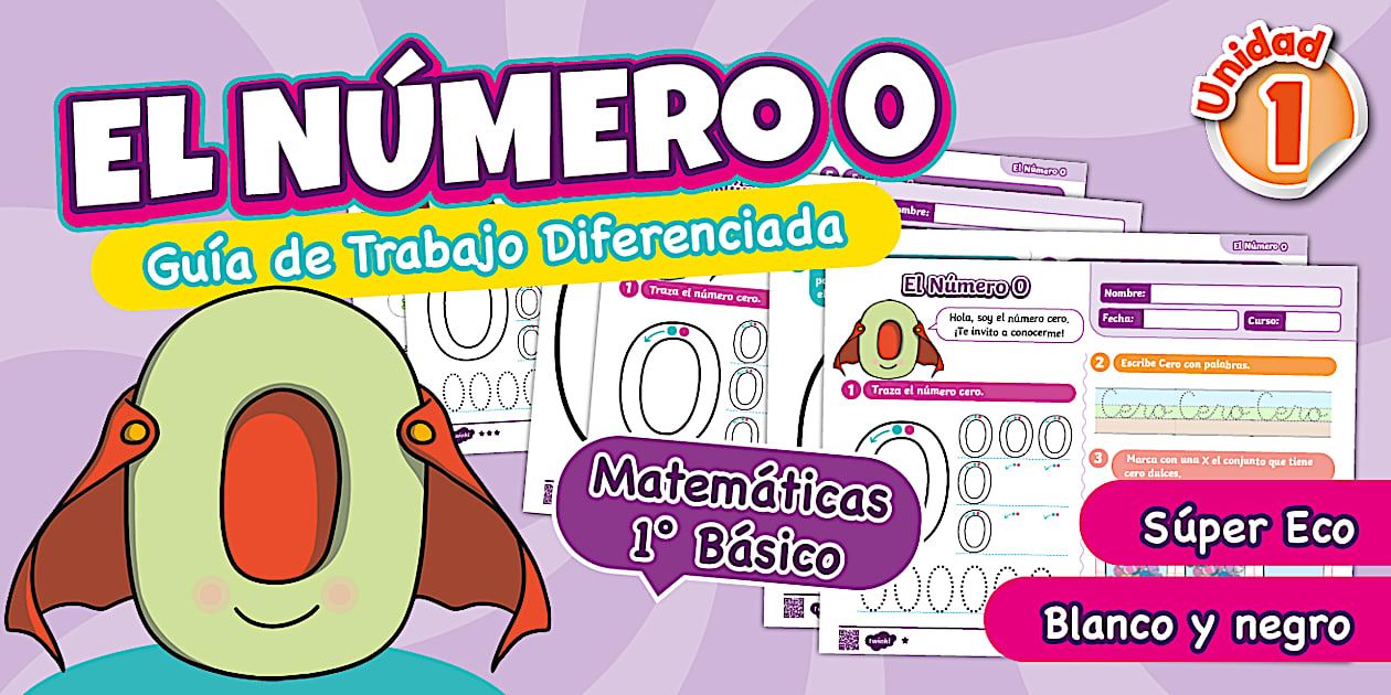 Guía de Trabajo | Diferenciada | El Número 0 | Matemáticas