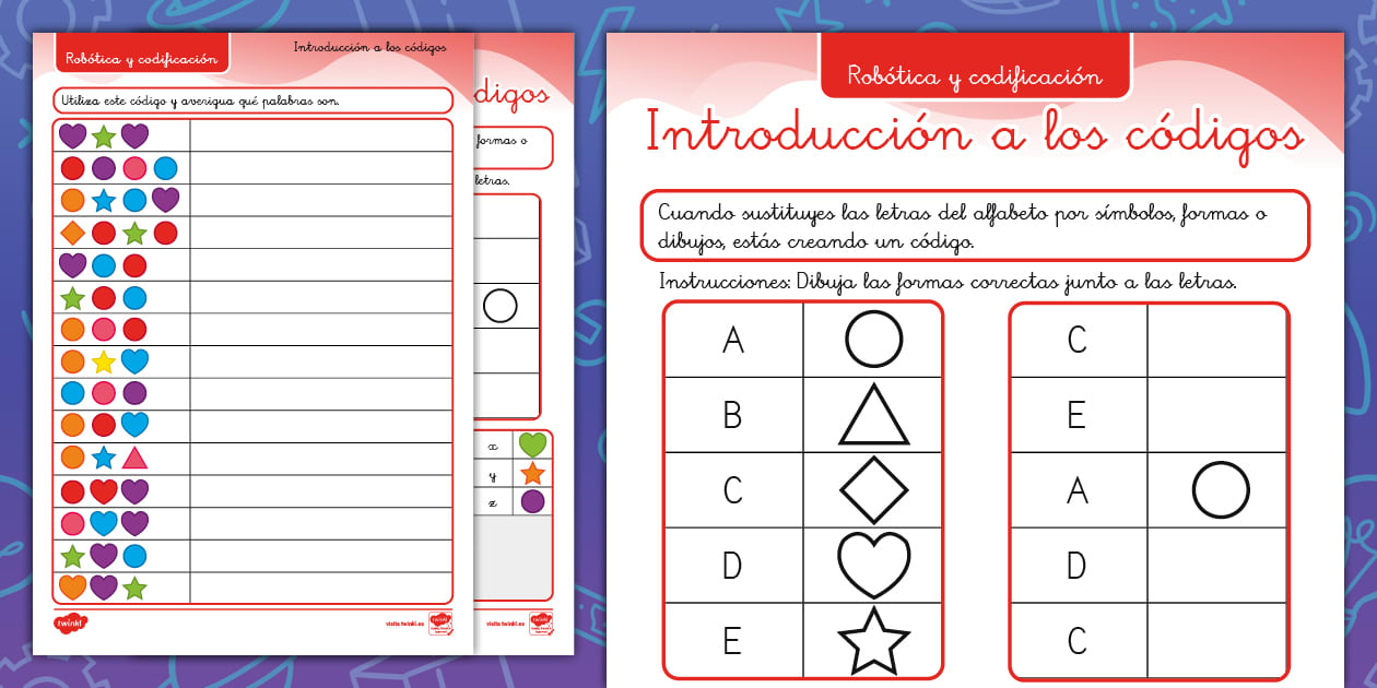 Ficha de actividad: Introducción a los códigos - Robótica