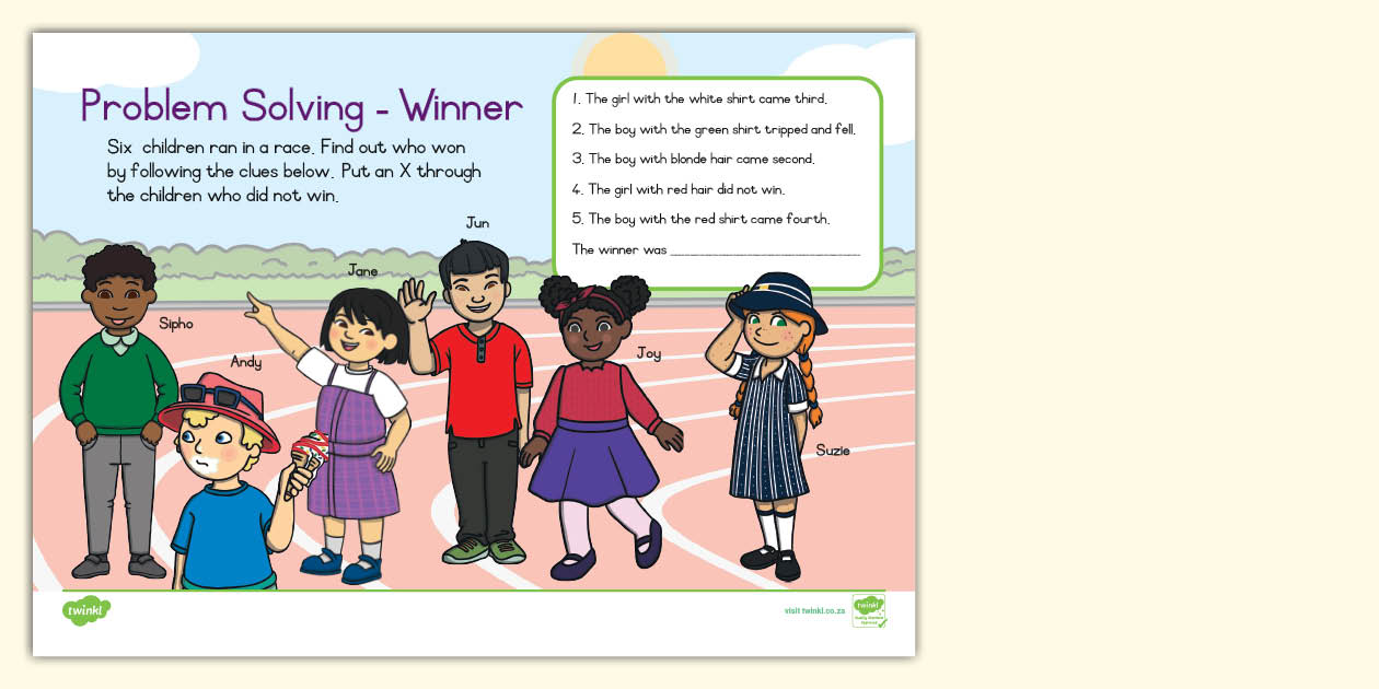 Grade R Problem Solving - The Winner (teacher made) - Twinkl