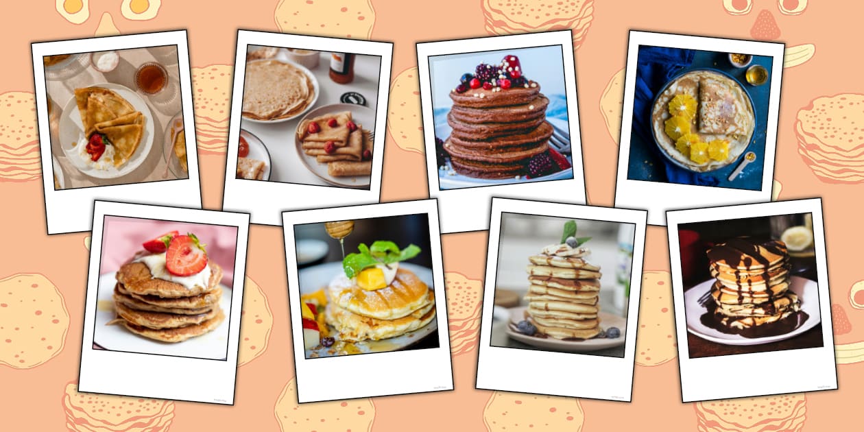 Pancake Day Instant Photo Style Display Images - Twinkl