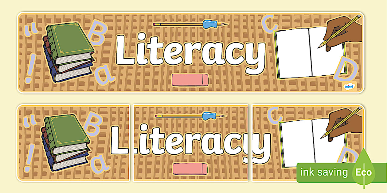 Hessian Themed Literacy Banner (teacher made) - Twinkl