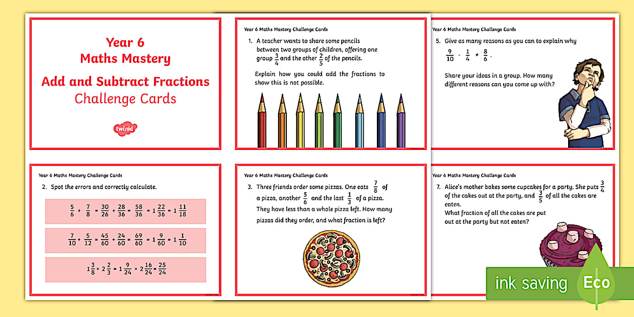 Addition And Subtraction Of Positive And Negative Fractions