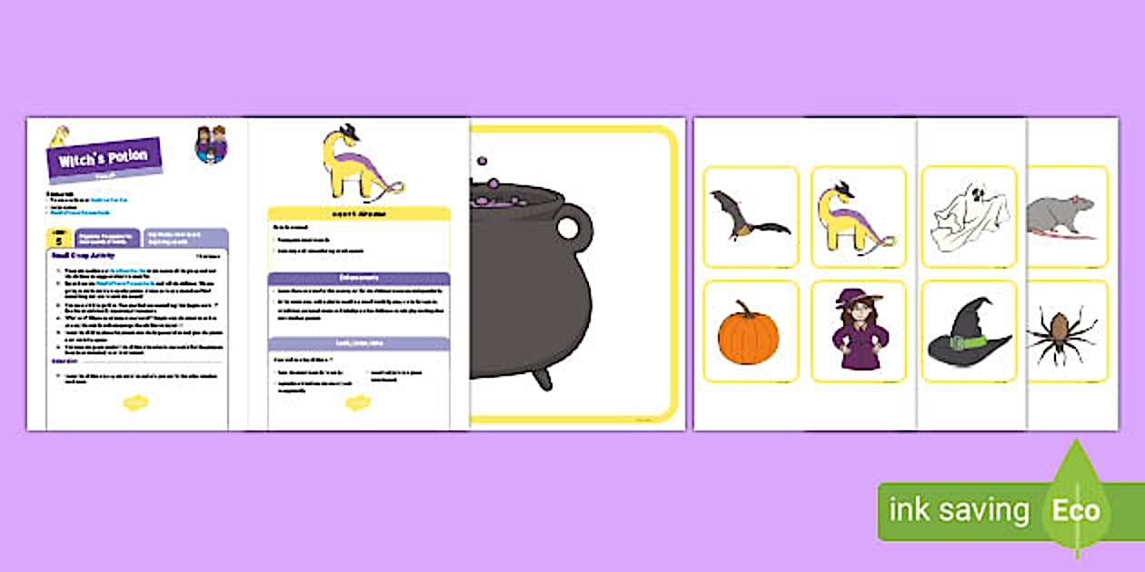 Phonics Level 1 Aspect 5 Witch's Potion Sound Matching