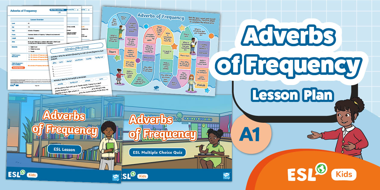 Kids ESL Lesson Plan: Adverbs of Frequency