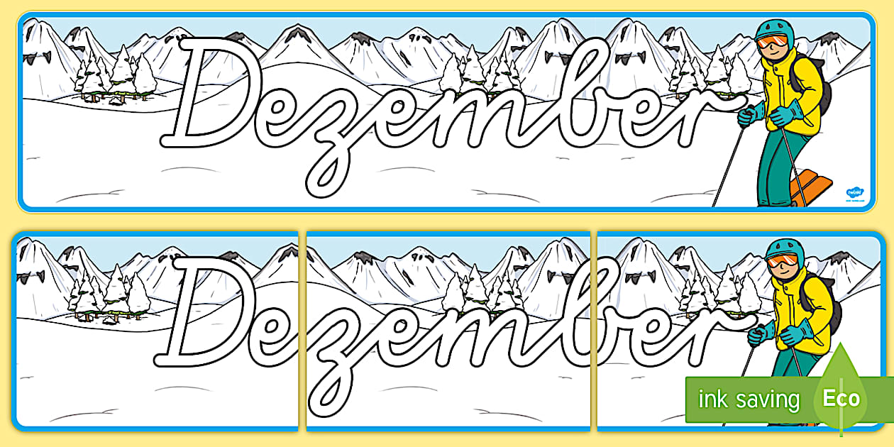 Dezember Display Banner German (teacher made) - Twinkl