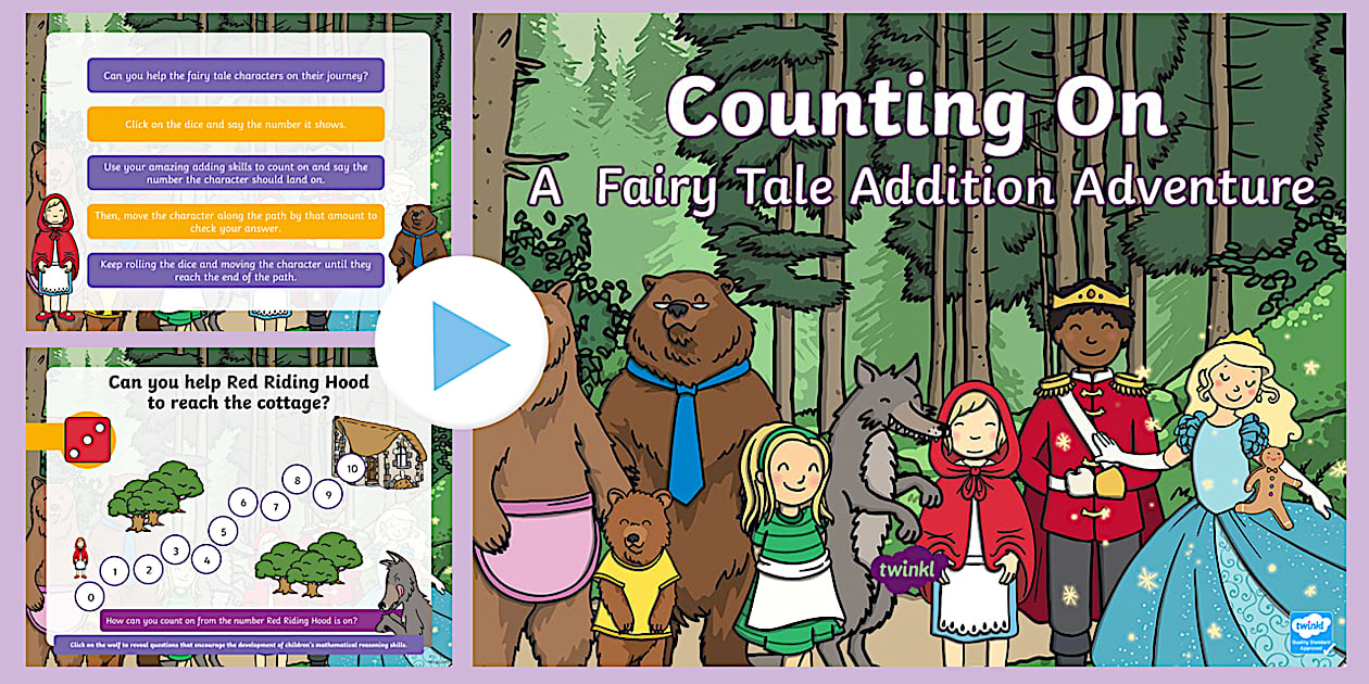 Counting On - A Fairy Tale Addition Adventure PowerPoint