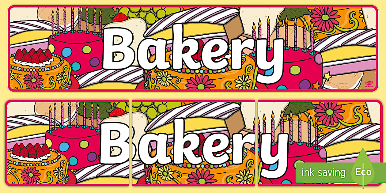 Editable Bakery Display Banner (professor feito) - Twinkl