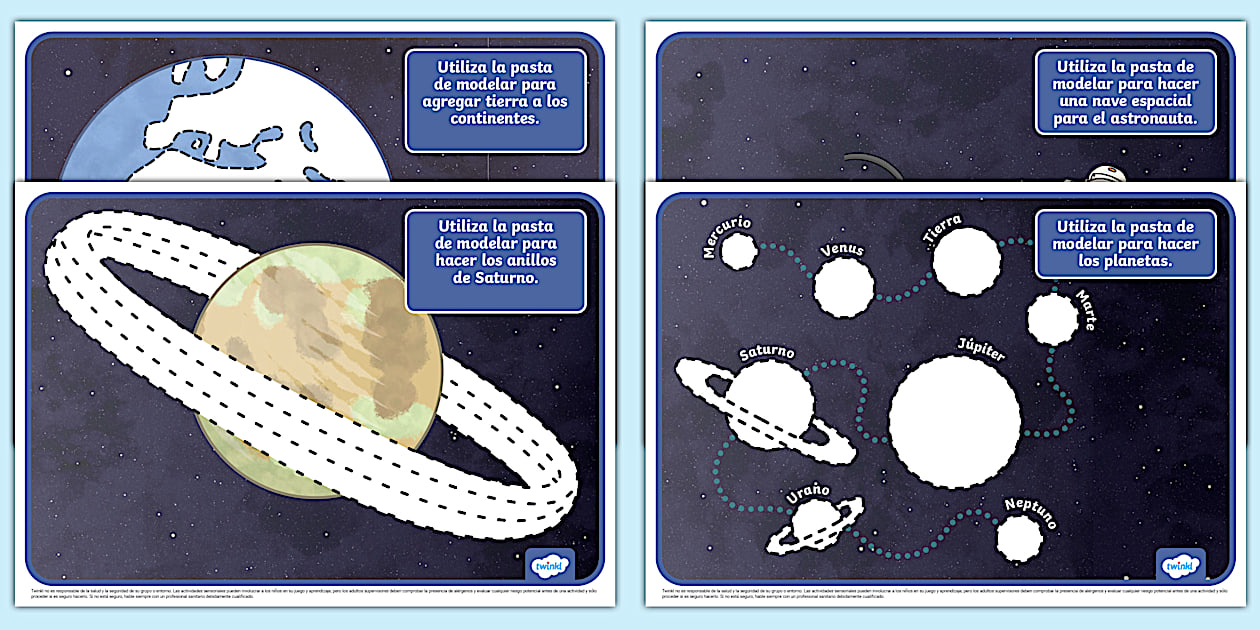 Tapices de plastilina: el Espacio (teacher made) - Twinkl