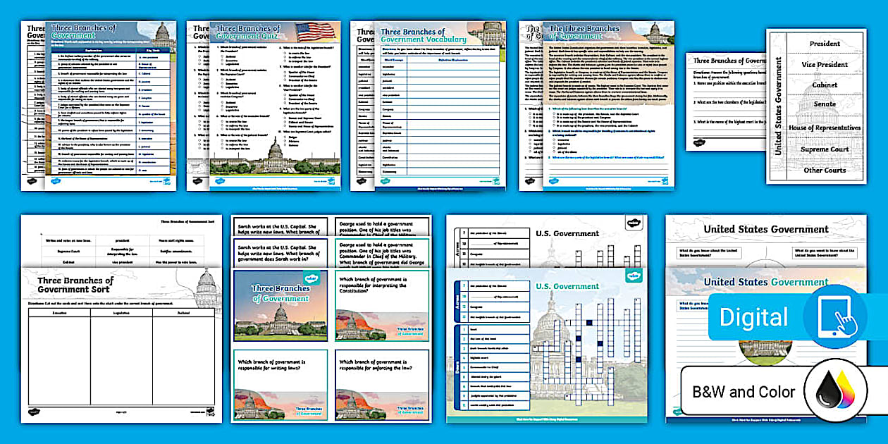 Sixth Grade United States Government Lesson Pack - Twinkl