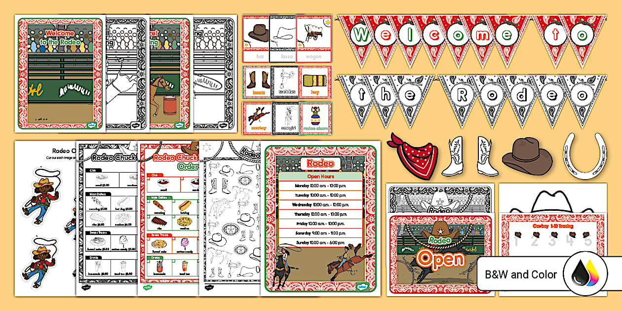Rodeo Dramatic Play Activity Pack (Teacher-Made) - Twinkl