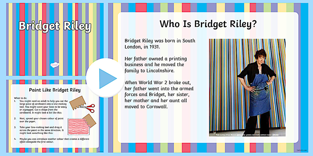 Bridget Riley: Optical Illusion Art PowerPoint - KS1
