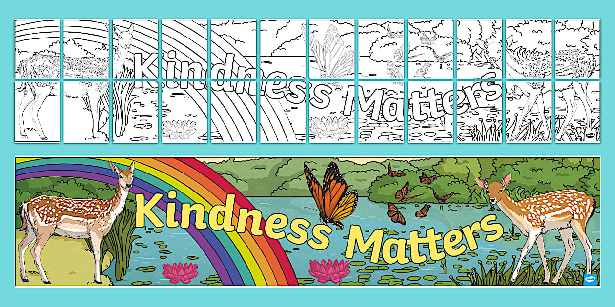 Kindness Matters Collaborative Art Banner