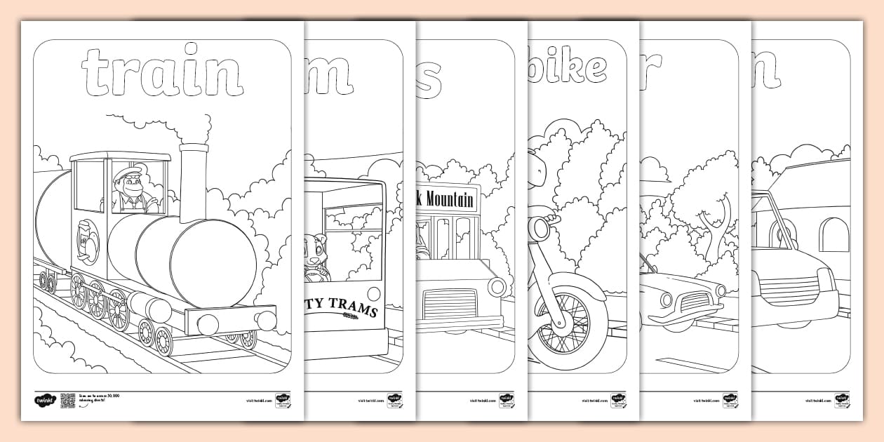 Transport Colouring Pages - Transport Pictures to Colour