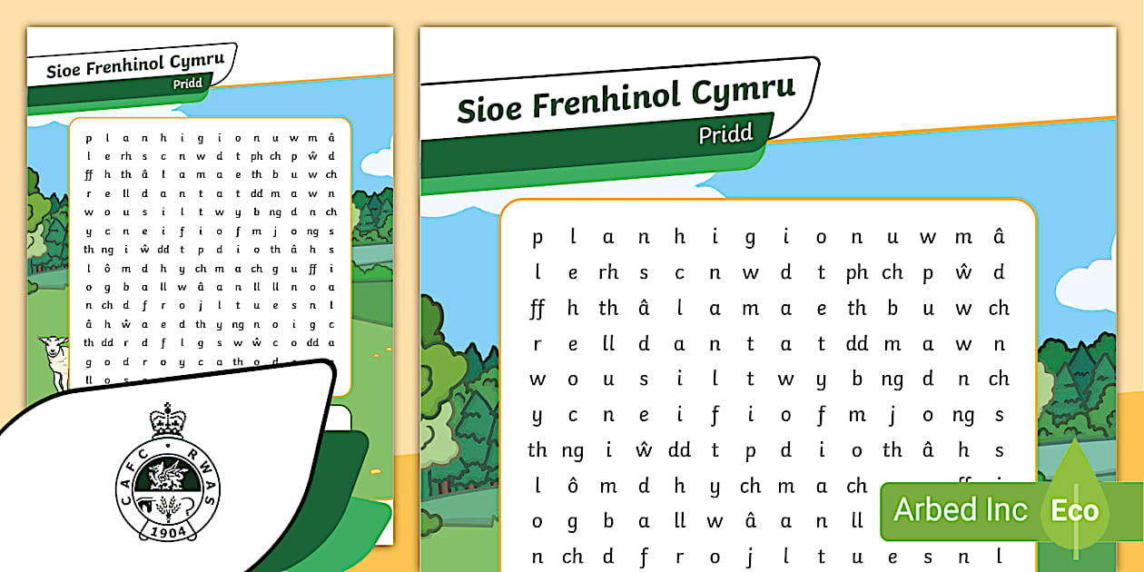 FREE! - Sioe Frenhinol Cymru: Chwilair Pridd (teacher made)