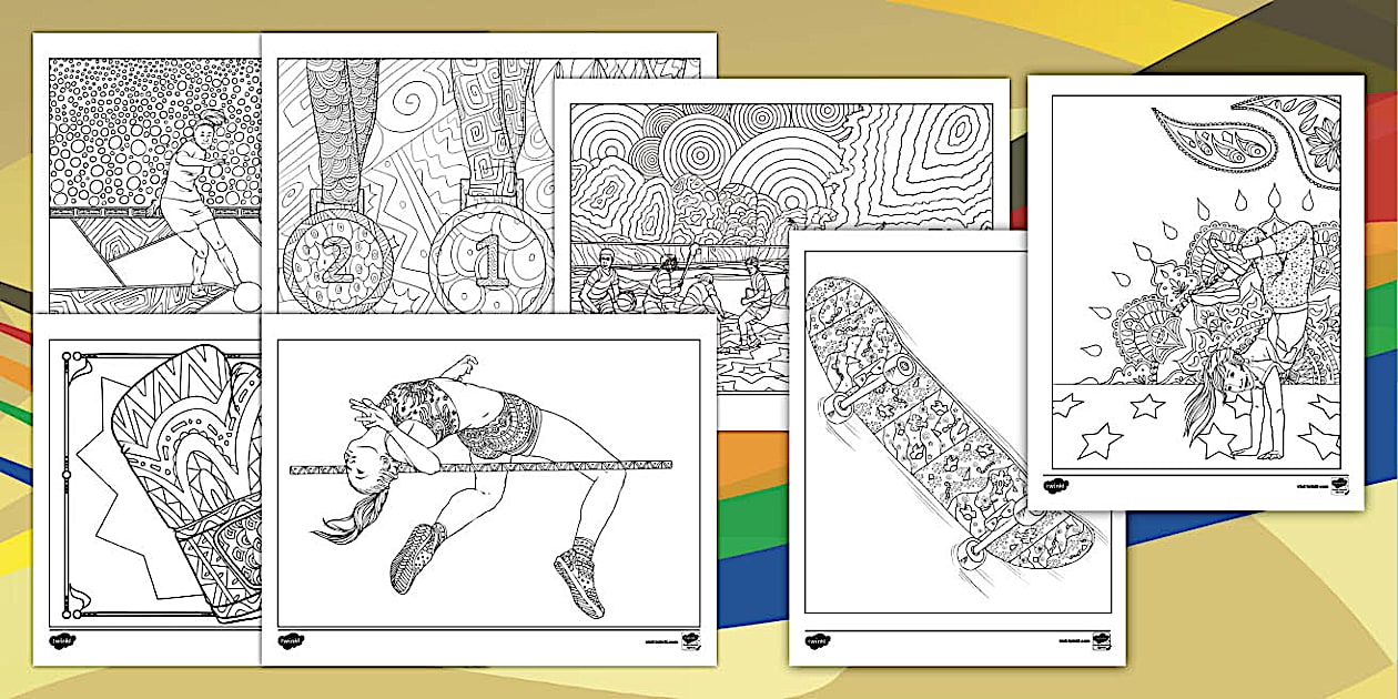 Printable Olympics Coloring Pages for Kids | Twinkl USA