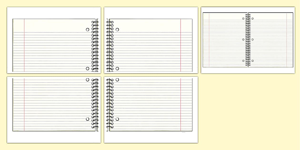 Giant Lined Paper Notepad Display Cut-Out (teacher made)