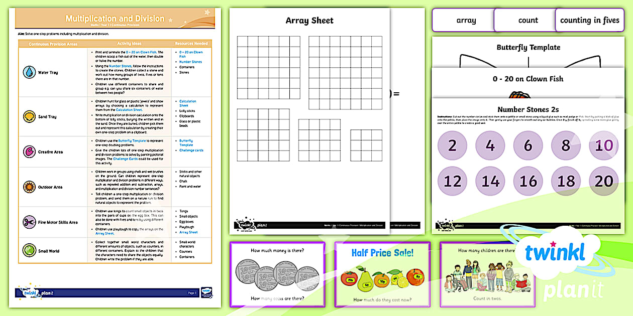 PlanIt Maths Y1 Multiplication and Division Continuous Provision Plan