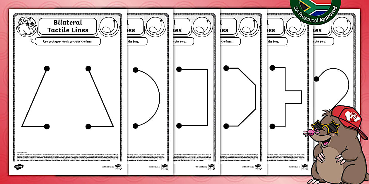 Preschool: Bilateral Tactile Lines (teacher made) - Twinkl