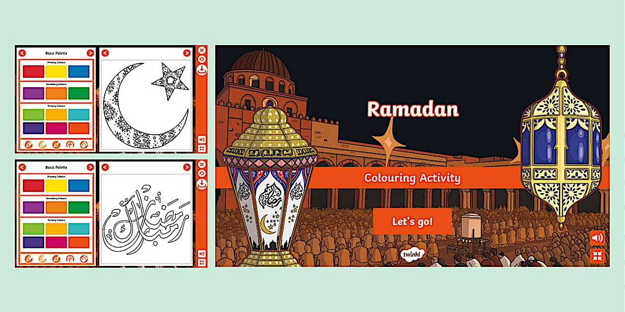 KS2 Ramadan Interactive Colouring Activity (teacher made)