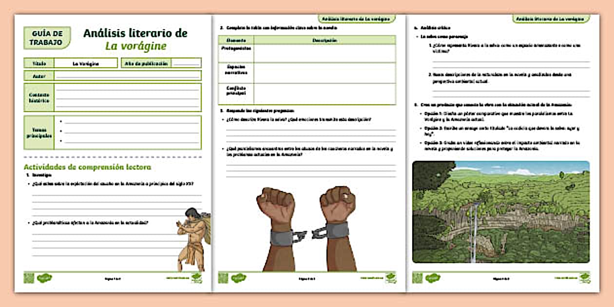 Guía de literatura: La Vorágine - Twinkl Colombia - Twinkl