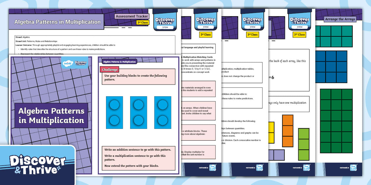 Algebra Patterns in Multiplication Resource Pack - Twinkl
