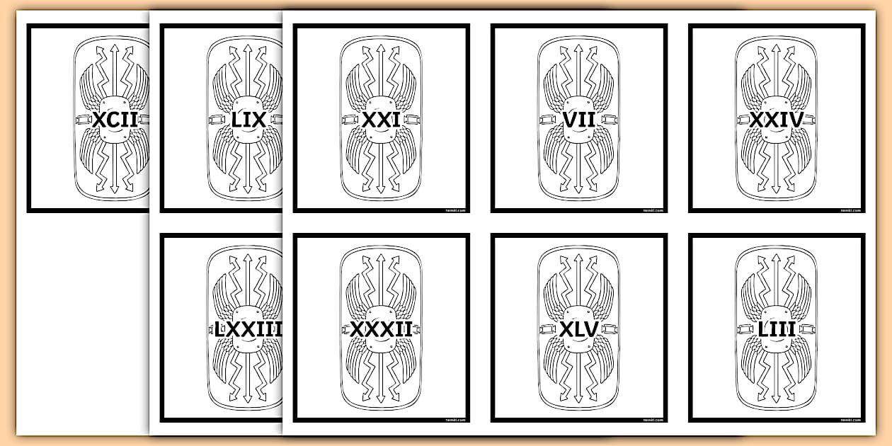 Y4 Ordering Roman Numerals Cards (teacher made) - Twinkl