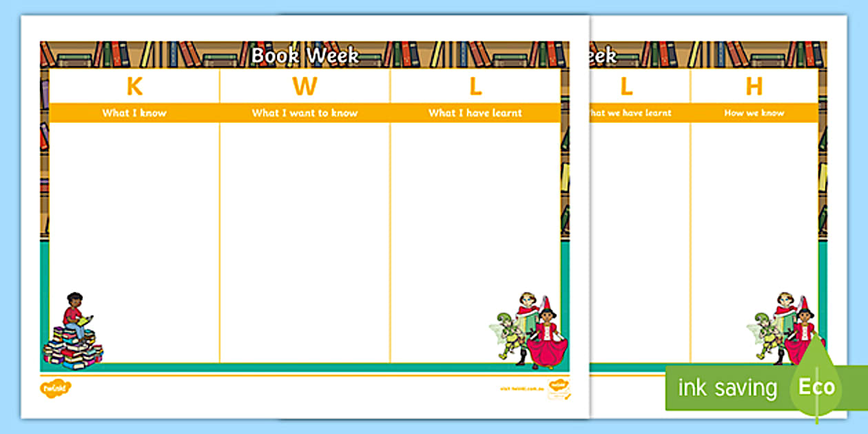 Book Week TWLH KWL Grid