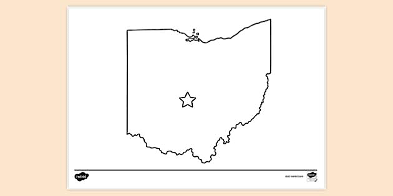 Ohio State Colouring | Colouring Sheets - Twinkl