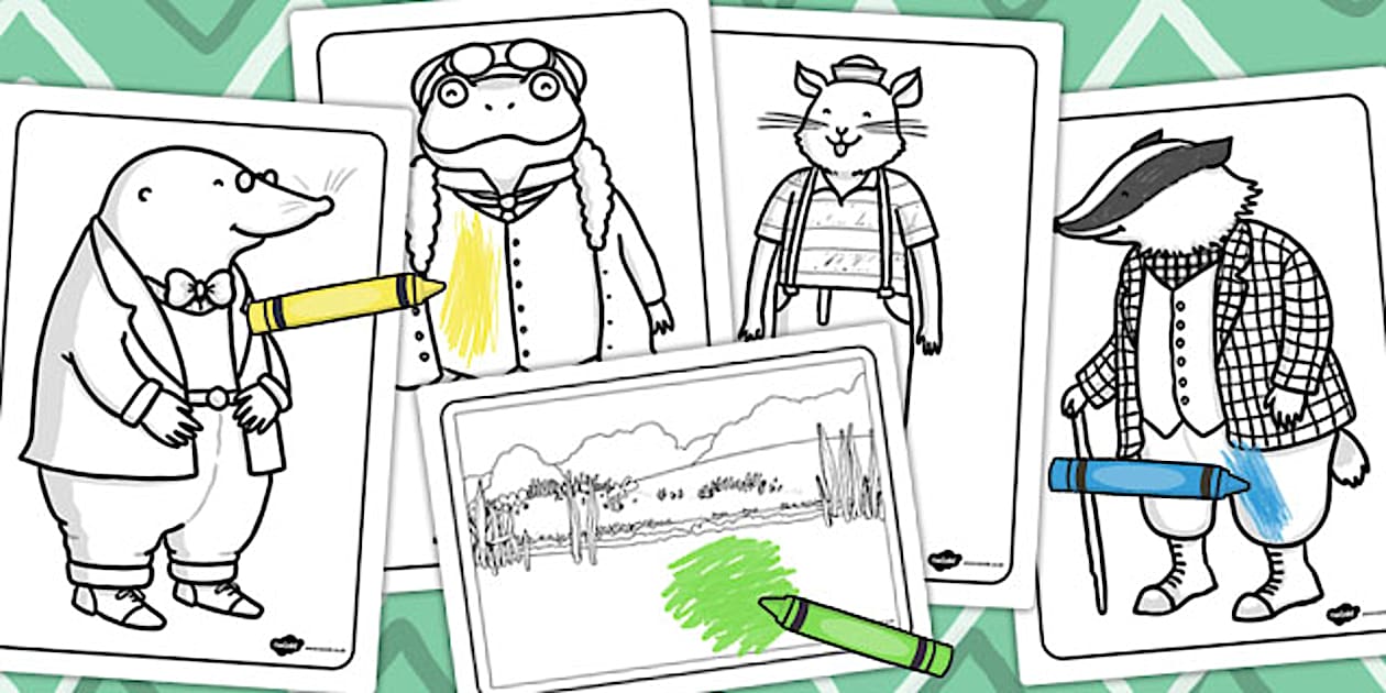 The Wind in the Willows Coloring Sheets (Teacher-Made)