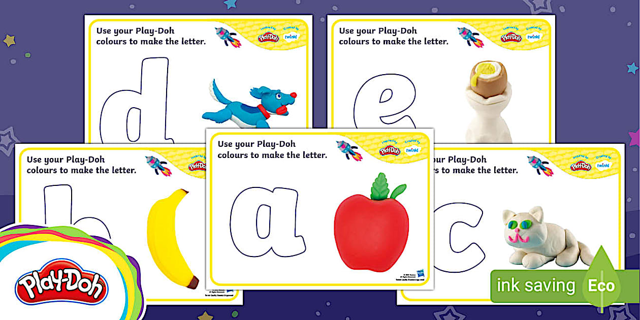 FREE! - Play-Doh: Alphabet Mats (Lowercase) (teacher made)