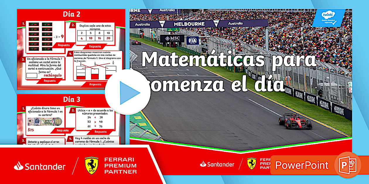 FREE! - Ejercicios matemáticos - Escudería Ferrari