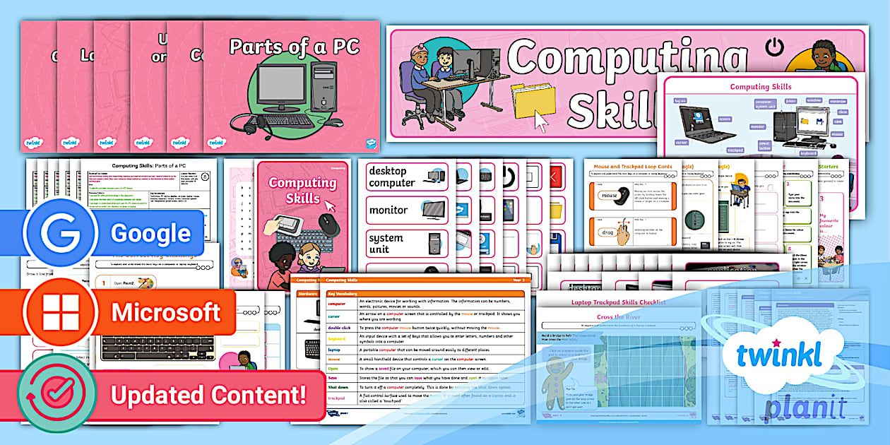 Computing: Computer Skills Year 1 Unit Pack | Computing