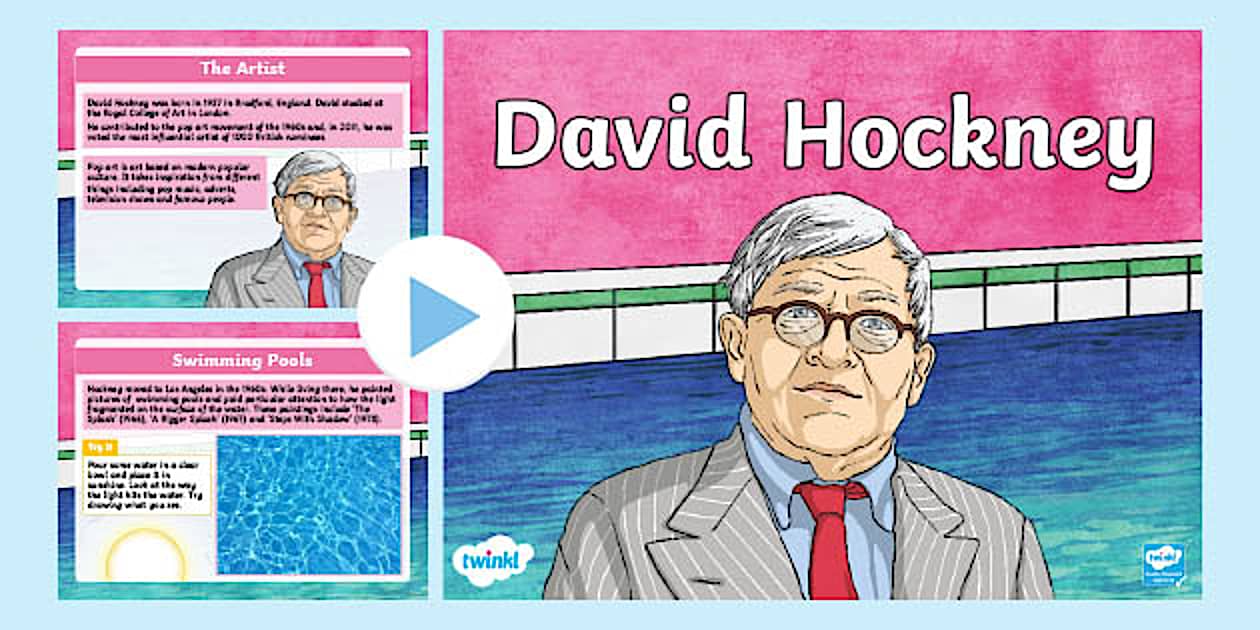 David Hockney Facts KS2 PowerPoint (teacher made) - Twinkl