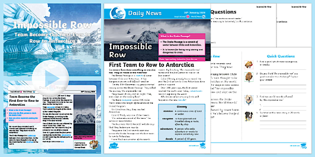 The Impossible Row Reading Comprehension | Twinkl NewsRoom