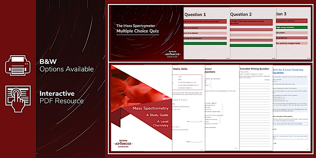 Mass Spectrometry Resource Bundle (teacher made) - Twinkl