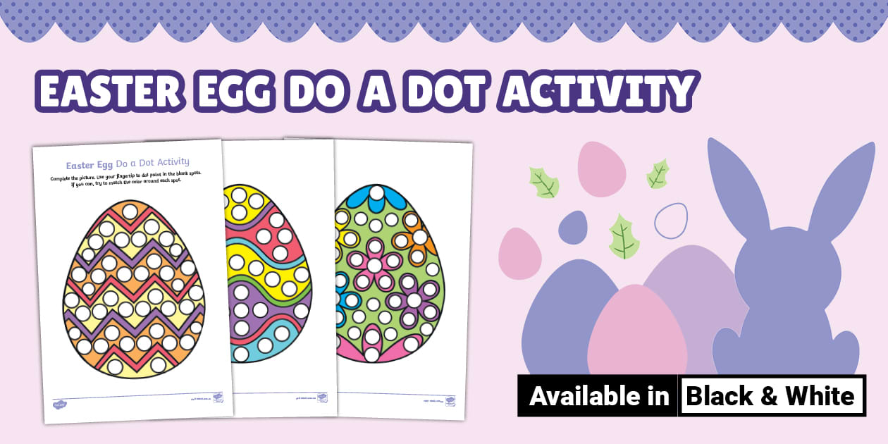 Easter Egg Do A Dot Activity